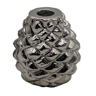 LAMBERT Kerzenleuchter Pine Tannenzapfen Silber (9cm)