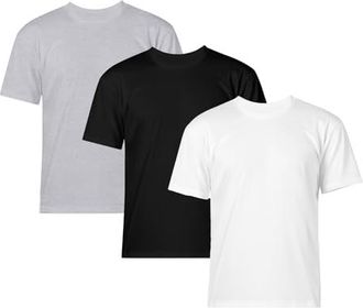 Bonjour Lot de 3/5 t-shirts pour homme - T-shirts de qualité supérieure pour homme avec un design légèrement ajusté et confortable - T-shirt en coton super do