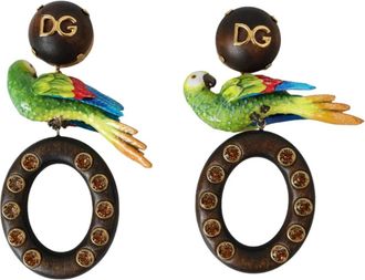 Dolce & Gabbana Femme, Accessoires, Multicolore, Taille: ONE Size Boucles doreilles perroquet clip