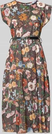 Zabaione Midikleid mit G&uuml;rtel Modell Ol44iviraa