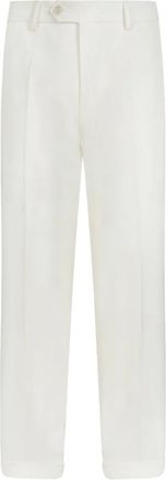 HUGO BOSS Homme, Pantalons, Blanc, Taille: L Pantalon de costume en laine camel sur mesure