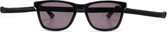 Montblanc Sonnenbrille mit breitem Gestell - Schwarz