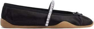 Giuseppe Zanotti Femme, Chaussures, Noir, Taille: 39 EU Silk Satin Rhinestone Band Darts Bow