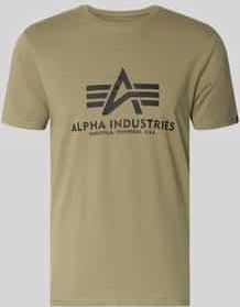 Alpha Industries T-Shirt mit Logo und Rundhalsausschnitt