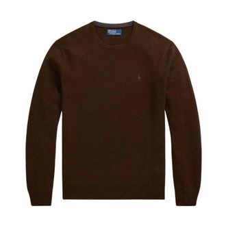 Polo Ralph Lauren Homme, Pulls, Brun, Taille: 2XL Pull en laine &agrave; col rond