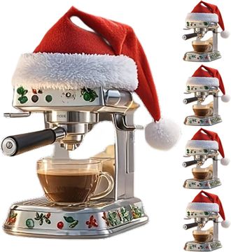 Generico Give El De - Christbaumschmuck aus Acryl, 5 Fakten, 8 x 5 cm, 75 g, 2D Coffee Bok Pending f&uuml;r Auto Weihnachten zu Hause Dekoration Idee CAF