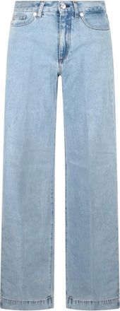 Nine In The Morning Femme, Jeans, Bleu, Taille: W27 Jean Palazzo Large en Coton
