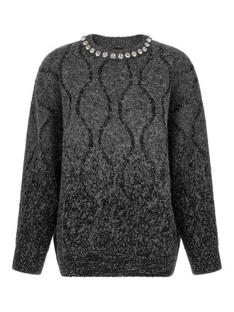 Mulberry Rundhalspullover - Grau