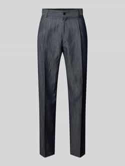HUGO BOSS Modern Fit Anzughose aus Schurwoll-Leinen-Mix Modell FLIPS251X