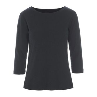 Bitte Kai Rand Femme, Tops, Noir, Taille: 40 FR Chemisier Noir C&ocirc;tel&eacute; &agrave; Manches 3/4