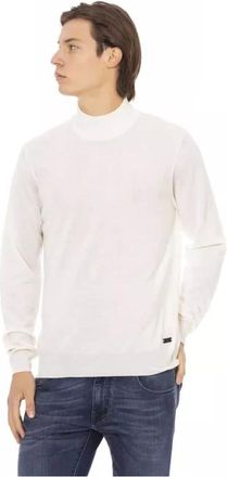 Baldinini Homme, Pulls, Blanc, Taille: M Pull col roul&eacute; homme en tissu blanc