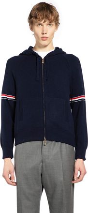 Thom Browne Armband Zip-Up Hoodie in Cashmere