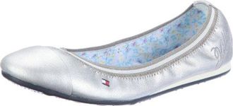 Tommy Hilfiger Blair 4A, Ballerines Fille - Gris - Grau (Dark Silver 041), 30 EU