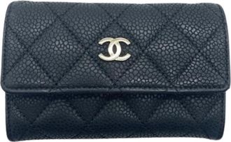 Chanel Pre-owned Card Case - Femme - Pre-owned - Bleu - Taille: ONE Size