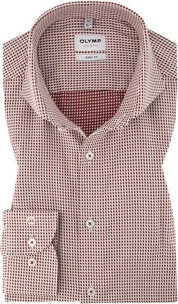 Olymp Herren Hemd rot Baumwolle