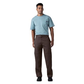 Dickies Herren Arbeitshose mit Doppelknie, Lockere Passform L&auml;ssige Business-Hose, Dunkelbraun, 40W x 32L