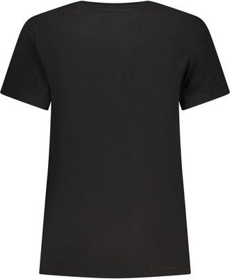 Guess T-Shirt Damen Kurzarm T-Shirt Schwarz aus Bio-Baumwolle mit