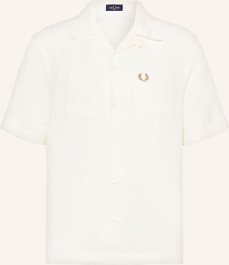 Fred Perry Resorthemd Comfort Fit Aus Leinen weiss
