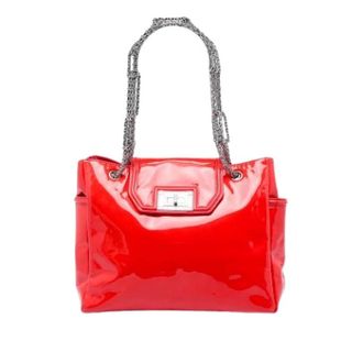 Chanel Sac cabas en cuir verni Pre-owned - Femme - Pre-owned - Rouge - Taille: ONE Size