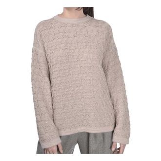 Gran Sasso Pullover mit Rundhalsausschnitt und Mesh-Overlay - - Knitwear - Herren - Grau - L
