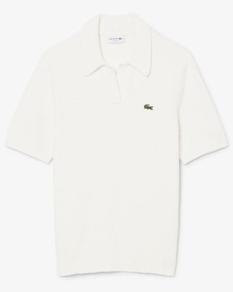 Lacoste Poloshirt in Boucl&eacute;-Strick mit Variokragen, Classic Fit in