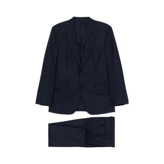 Brioni Anzug mit fallendem Revers - - Suits - Herren - Blau - L
