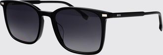 HUGO BOSS Zweifarbige rechteckige Acetat-Sonnenbrille