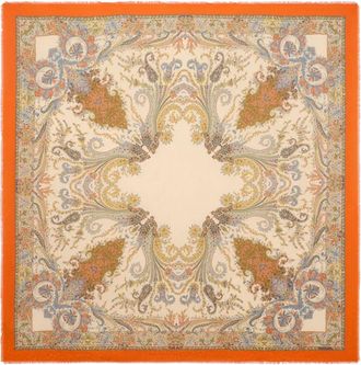 Etro floral-paisley shawl - Nude