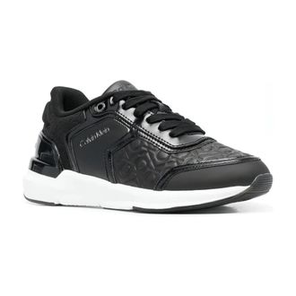 Calvin Klein Leather Sneakers - - Shoes - Damen - Schwarzk - 36 EU