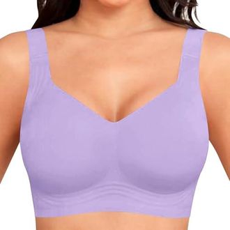 Generic Soutien-gorge push-up sans couture pour femme - Couverture compl&egrave;te confortable - Doux - Confortable - Soutien du dos - Soutien-gorge lissant le dos, 