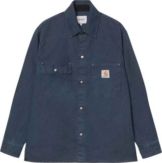Carhartt Work in Progress Homme, Chemises, Bleu, Taille: S Parrish Shirt Jacket