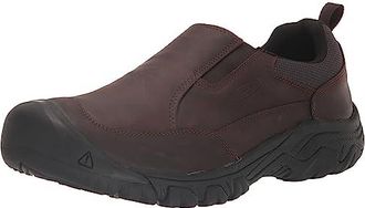 Keen Targhee 3 Mules confortables et d&eacute;contract&eacute;es en cuir pour homme, Terre fonc&eacute;e/paillis, 10 Wide