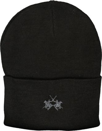 La Martina unisex, Accessoires, Noir, Taille: ONE Size Beanie