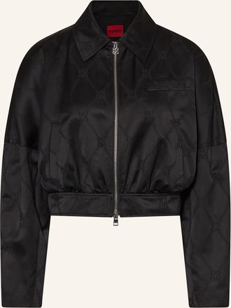 HUGO BOSS Hugo Kastenjacke Aleria Aus Satin blau