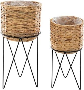 Atmosphera Atmosphera - Set de 2 pots Hya - m&eacute;tal