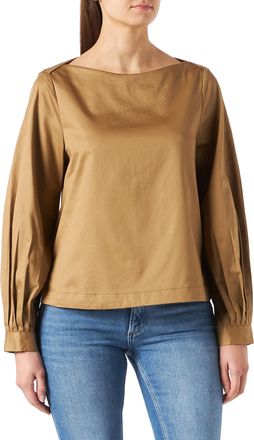 s.Oliver Black Label Womens Bluse Langarm Regular Fit Blouse, Sandstein, 34