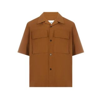 Jil Sander Baumwollhemd - braun
