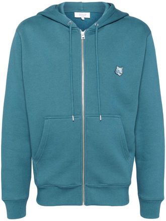 Maison Kitsun&eacute; veste &agrave; patch Bold Fox Head - Bleu