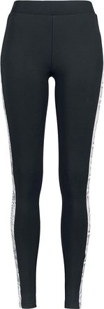 Urban Classics Damen Ladies Side Striped Pattern Leggings Leggings,, per pack Mehrfarbig (blk/snake 01721), W(Herstellergr&ouml;&szlig;e: S)