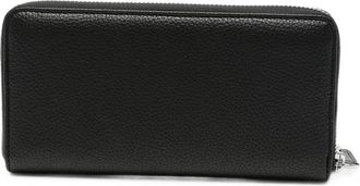Vivienne Westwood Textured Leather Long Flap Wallet - Black