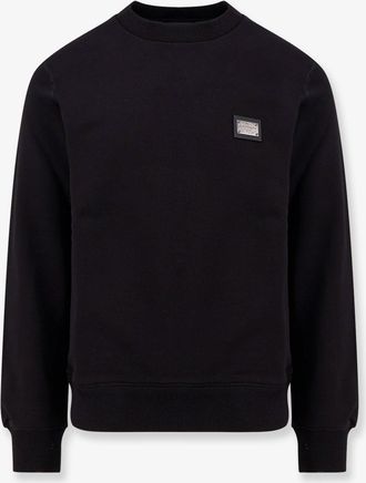 Dolce & Gabbana Cotton sweatshirt with logo patch - DOLCE & GABBANA - gender_Man
