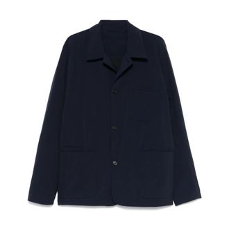 Paul Smith Blaue Button-Up Jacke - - Jackets - Herren - Blau - M