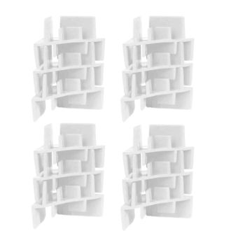 Generico Tablett-Stapel-Set, Trennwände für Gefrierschrank, 12 Stapler für Gefrierschrank, stapelbare Trennwände, Gefrierschrank-Zubehör für Lagerung
