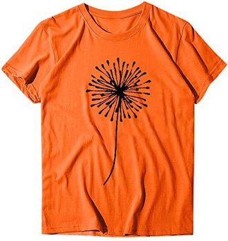 Generic T-shirt d&eacute;t&eacute; &agrave; manches courtes pour femme - T-shirt basique &agrave; manches courtes - T-shirt de sport pour femme - T-shirt de baseball - T-shirt basique d&eacute;