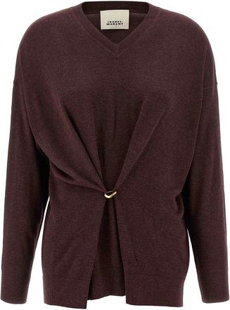 Isabel Marant Rundhalspullover - Dunkelrot