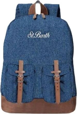 MC2 Saint Barth Femme, Sacs, Bleu, Taille: ONE Size Cody Denim Backpack