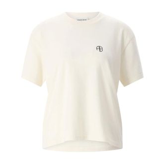 Anine Bing Homme, Tops, Blanc, Taille: L Rear-Lettering T-Shirt