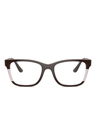 Vogue Eyewear lunettes de vue rectangulaires VO5556 à paillettes - Marron