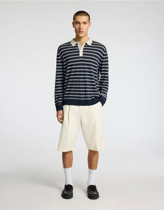 Selected Lang&auml;rmliges Polohemd in Blau