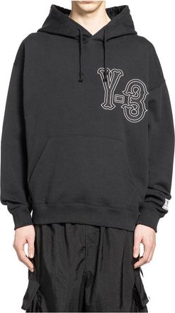 Yohji Yamamoto Homme, Sweatshirts et sweats &agrave; capuche, Noir, Taille: M EL5 GFX Sweat &agrave; capuche